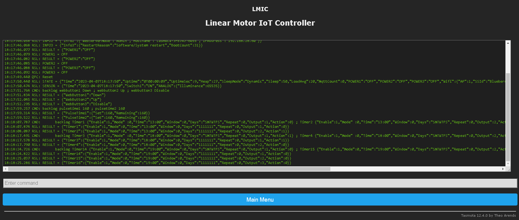 LMIC-Tasmota-Integration-WebUI-Console