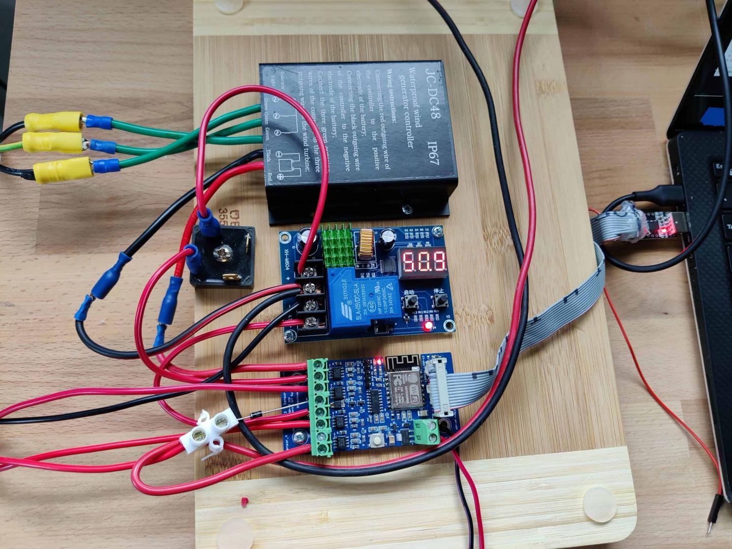 RMIS-1-Test-Breadboard-Solar-Wind-and-Battery-Setup